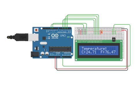 Circuit Design Copy Of Copy Of Arduino With Lcd Interface Tinkercad