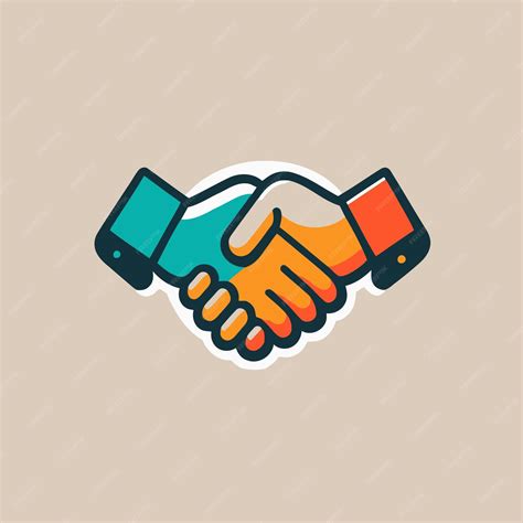 Premium Vector Hand Shake Logo Handshake Icon Design Template Simple