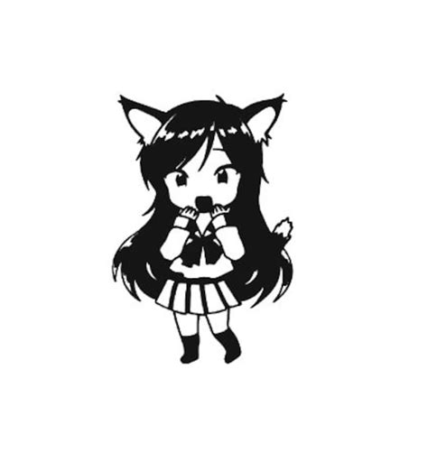 Anime Chibi Wolf Girl