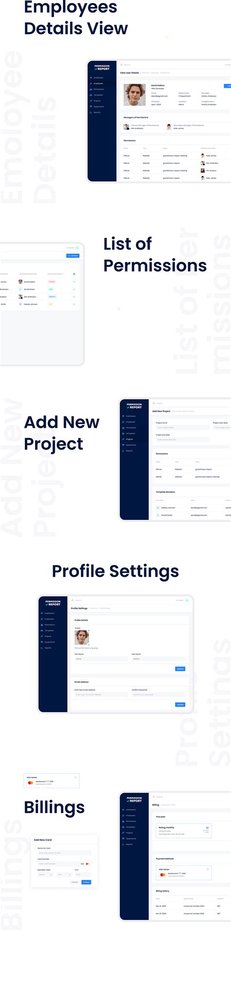 Saas Permission Report On Behance