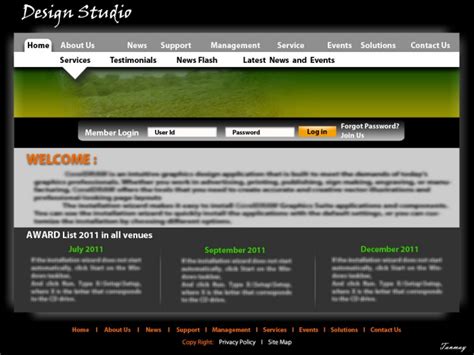 web layout by tanmay dixit at