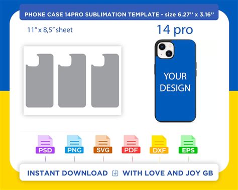 Iphone 14 Pro Phone Case Template Png Svg Dxf Eps Label Wrapper