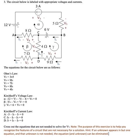 Solved The Circuit Below Is Labeled With Appropriate Chegg Com