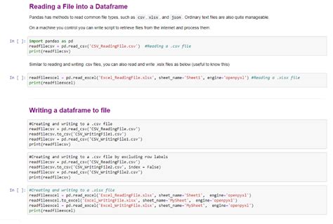 Reading A File Into A Dataframe Pandas Has Methods To Chegg