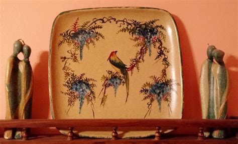 Gliddensally Patchin Platter Vintage Pottery