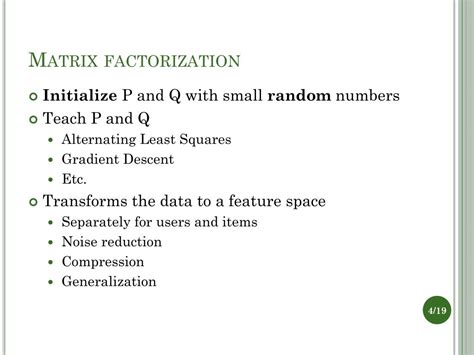 Ppt Enhancing Matrix Factorization Through Initialization For