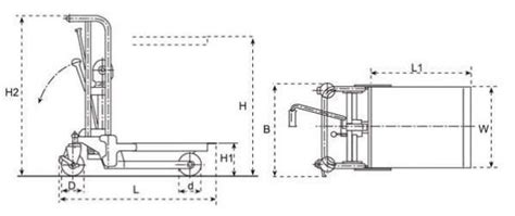 Fork Type Mini Manual Hand Stacker Up To 400kg Material Handling Equipment Malaysia