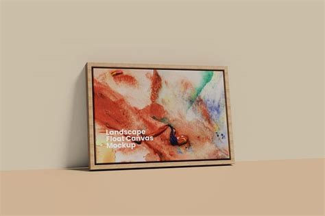 Landscape Float Canvas Mockup Product Mockups Ft Mockup And Art Envato