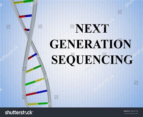3d Illustration Next Generation Sequencing Script Stock Illustration