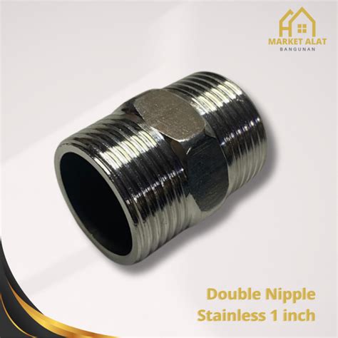 Double Nepel 1 Inch Stainless Steel Dobel Nipple Nepel Nepple 1 Sus 304 Lazada Indonesia