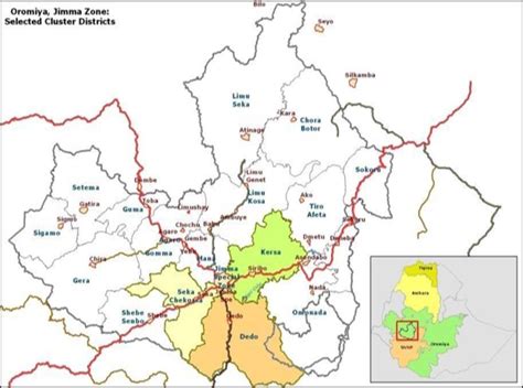 Geography Of Jimma Zone Download Scientific Diagram