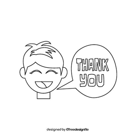 Thank You Black And White Clip Art 290 Black And White Thank You