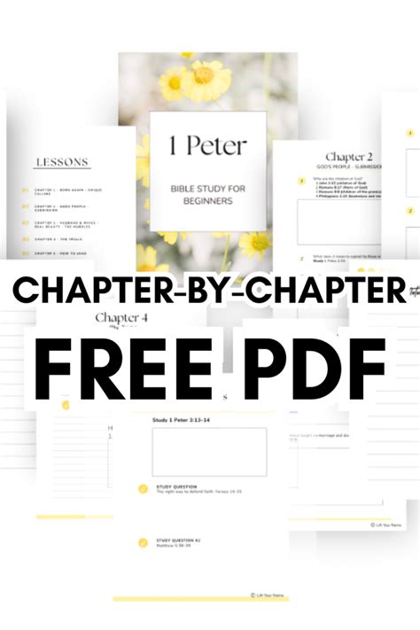 1 Peter Bible Study Free Pdf Chapter By Chapter