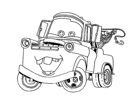 Lightning Mcqueen And Tow Mater Coloring Pages