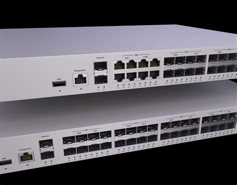 Network Firewall And Switch D Model CGTrader