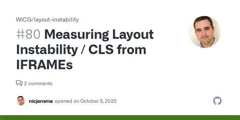 Measuring Layout Instability CLS From IFRAMEs Issue WICG Layout Instability GitHub