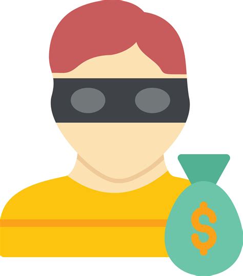 Robbery Flat Icon 12394390 Vector Art At Vecteezy