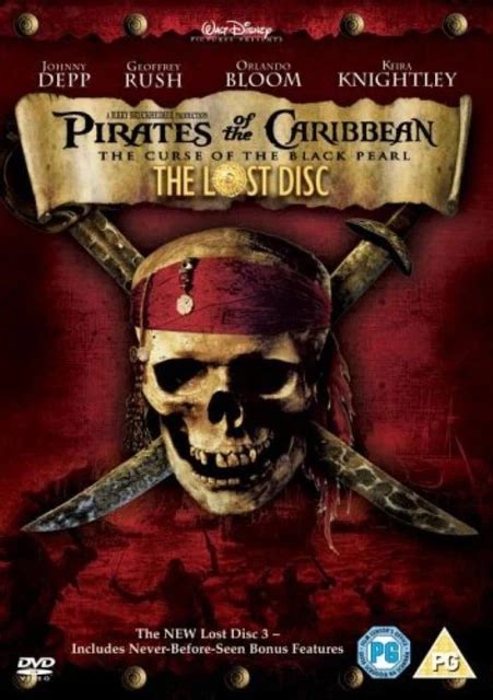 Pirates Of The Caribbean The Curse Of The Black Pearl The Lost Disc