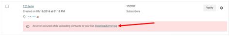 Why Do I Get Error Logs When I Try To Upload A Contact List Mailjet Help Center