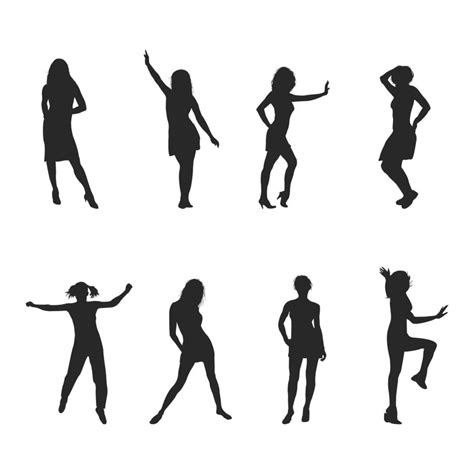 Tanzende Frau Silhouette Vektor Design 15122140 Vektor Kunst Bei Vecteezy