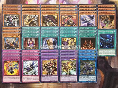Yugioh Ninja Deck 49 Card Grandmaster Hanzo Saizo Meizen Budget Tournament Ready Ebay