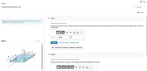 Solved Replace The Loading By An Equivalent Single Resultant