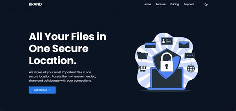 Responsive Hero With Dark Mode Using Html Css And Javascript Coding