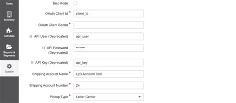Configure Ups Shipping Integration In The Back Office Orocommerce Orocrm And Oroplatform