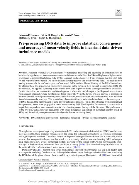 pre processing dns data to improve statistical convergence and accuracy of mean velocity fields