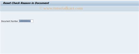 FPE2C SAP Tcode Reset Check Reason In Document
