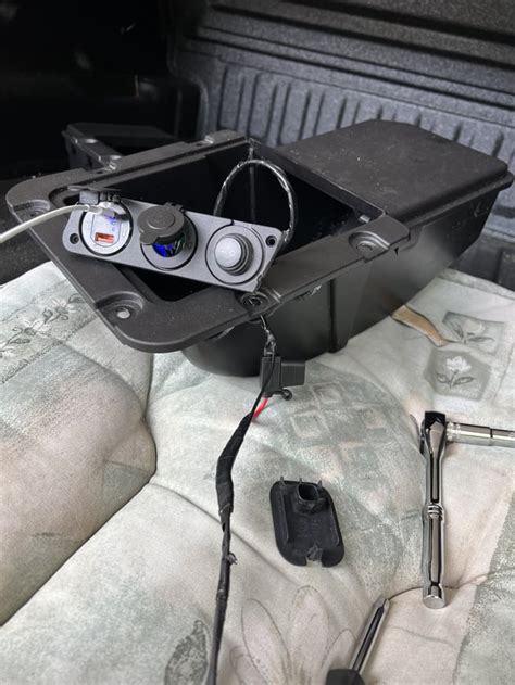 Recessed 12v Ports In Bed Cubby R Fordmavericktruck
