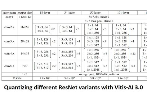Quantizing Resnet Variants With Vitis Ai 30 And Pytorch