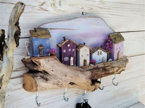 Ключница настенная Сиреневый вечер ключница домики дрифтвуд в интернет магазине на Ярмарке