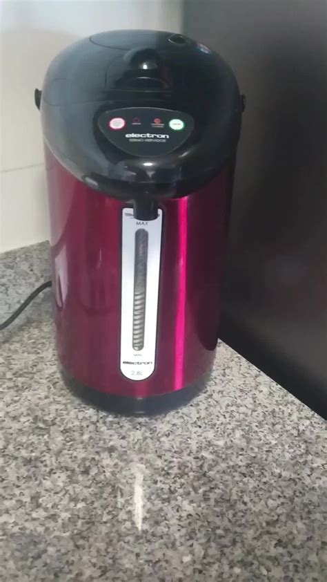 Electron Termo Hervidor Eléctrico Inox 28 Litros Color Rojo