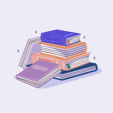 무료로 다운로드 가능한 책들 일러스트 벡터 And 일러스트
