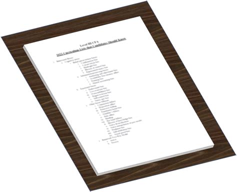 Level Iii List Of Lists Financial Exam Help 123