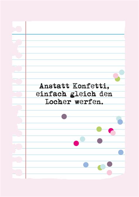 Anstatt Konfetti