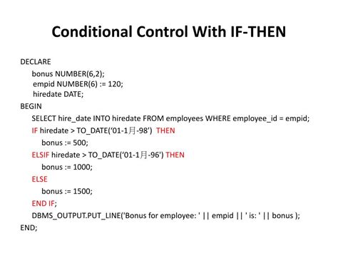 Ppt Procedural Language Plsql Powerpoint Presentation Free Download