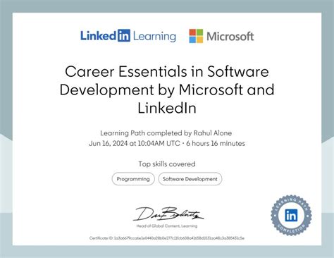 Rahul Alone On Linkedin Learning Softwaredevelopment Programming Microsoft Linkedinlearning