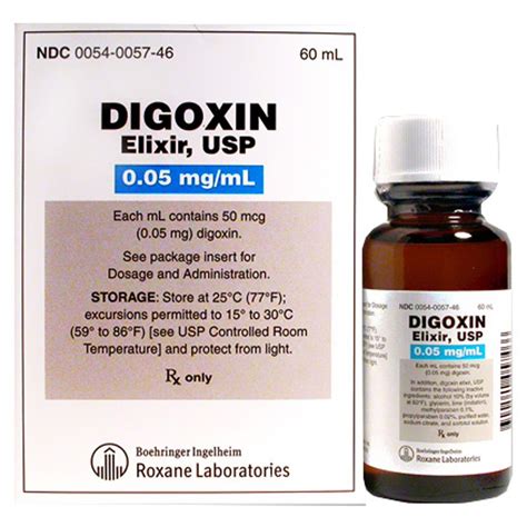 Digoxin Elixir Usp 005mgml 60 Ml On Sale Entirelypets Rx