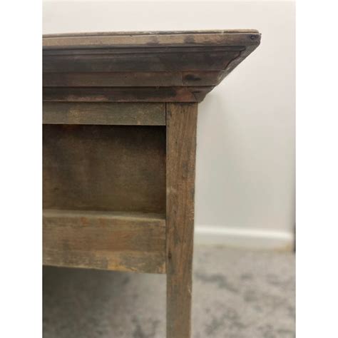 Primitive Table With History As Wake Casket Table Or Catafalque 1800s