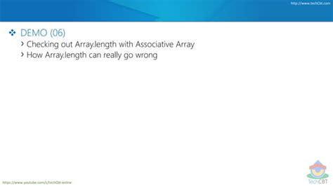 Techcbt Javascript Arrays In Depth Ppt