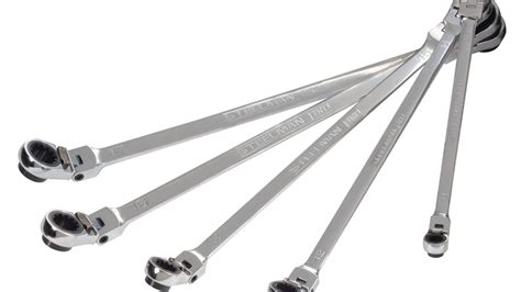 Metric Double Box End Deep Universal Spline Flexible Ratcheting Wrench