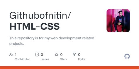 GitHub Githubofnitin HTML CSS This Repository Is For My Web Development Related Projects
