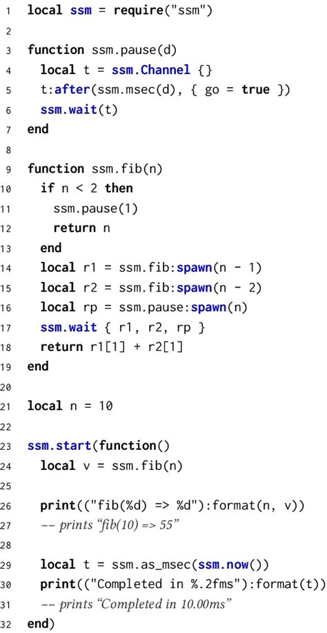 Towards Sparse Synchronous Programming In Lua