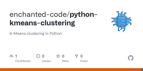 GitHub Enchanted Code Python Kmeans Clustering K Means Clustering In Python