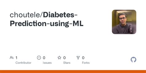 Github Choutelediabetes Prediction Using Ml