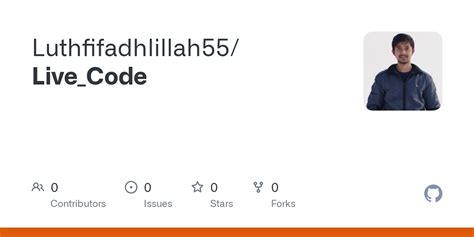 Github Luthfifadhlillah55livecode