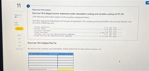 Solved Required Information Exercise 19 3 Algo Income