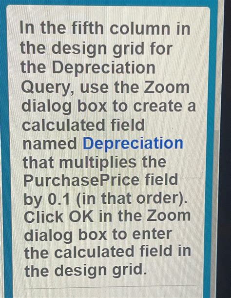 Solved In The Fifth Column In The Design Grid For The Chegg Com